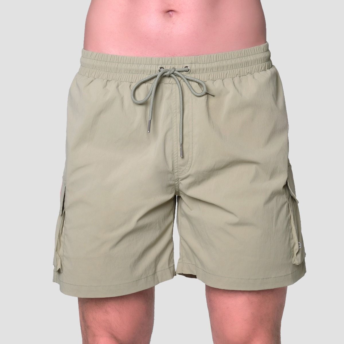Men‘s Swim Cargo Shorts Olive - GymBeam | GymBeam.com