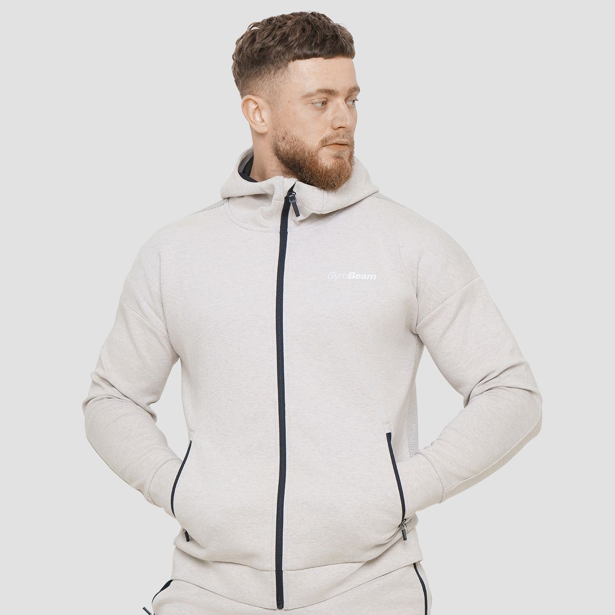 Agile Zip Up Hoodie Desert - GymBeam | GymBeam.com