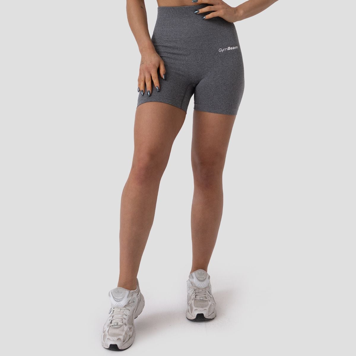 Women‘s FLO Shorts Grey - GymBeam | GymBeam.com
