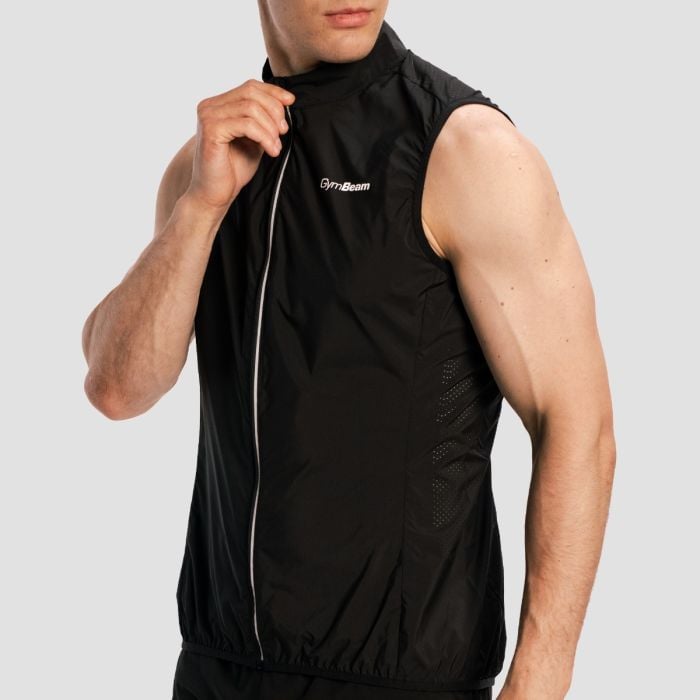 Men‘s Pulse X Running Gilet Black - GymBeam | GymBeam.com
