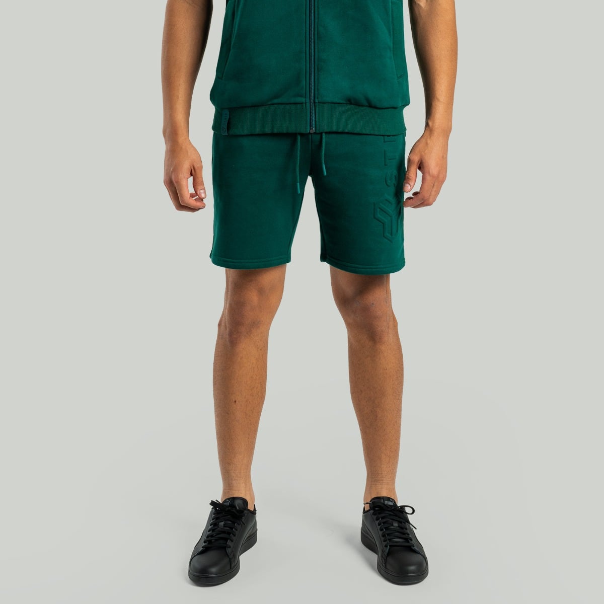 Embossed Shorts Emerald - STRIX | GymBeam.com