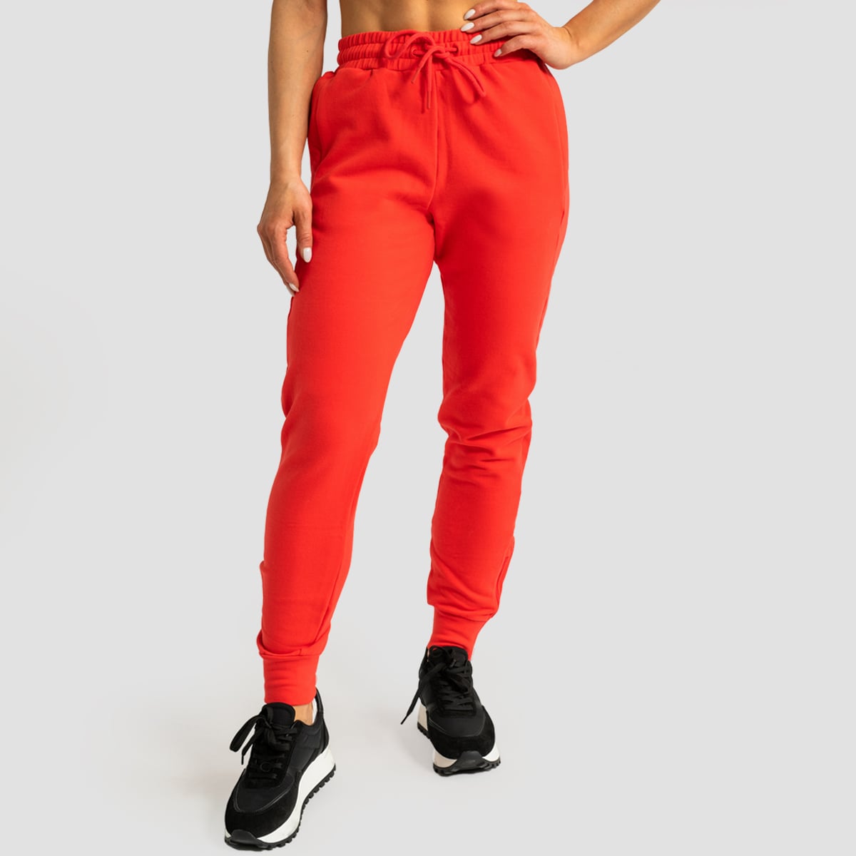 Women‘s Limitless Joggers Hot Red - GymBeam | GymBeam.com