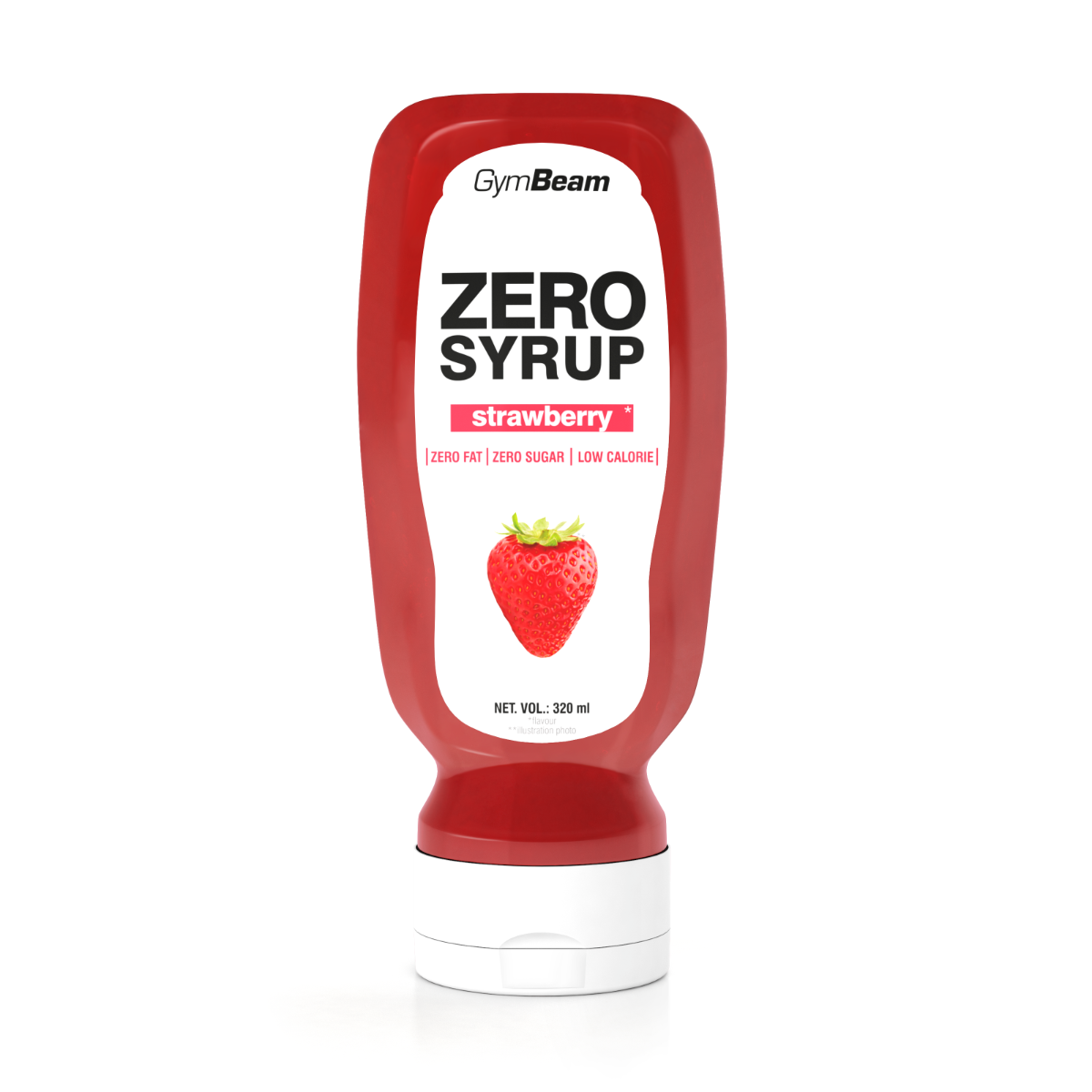 ZERO SYRUP Strawberry - GymBeam | GymBeam.com