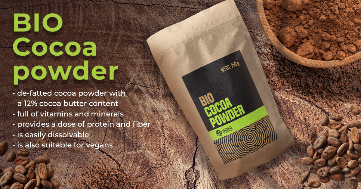 Bio Cocoa Powder - VanaVita | GymBeam.com